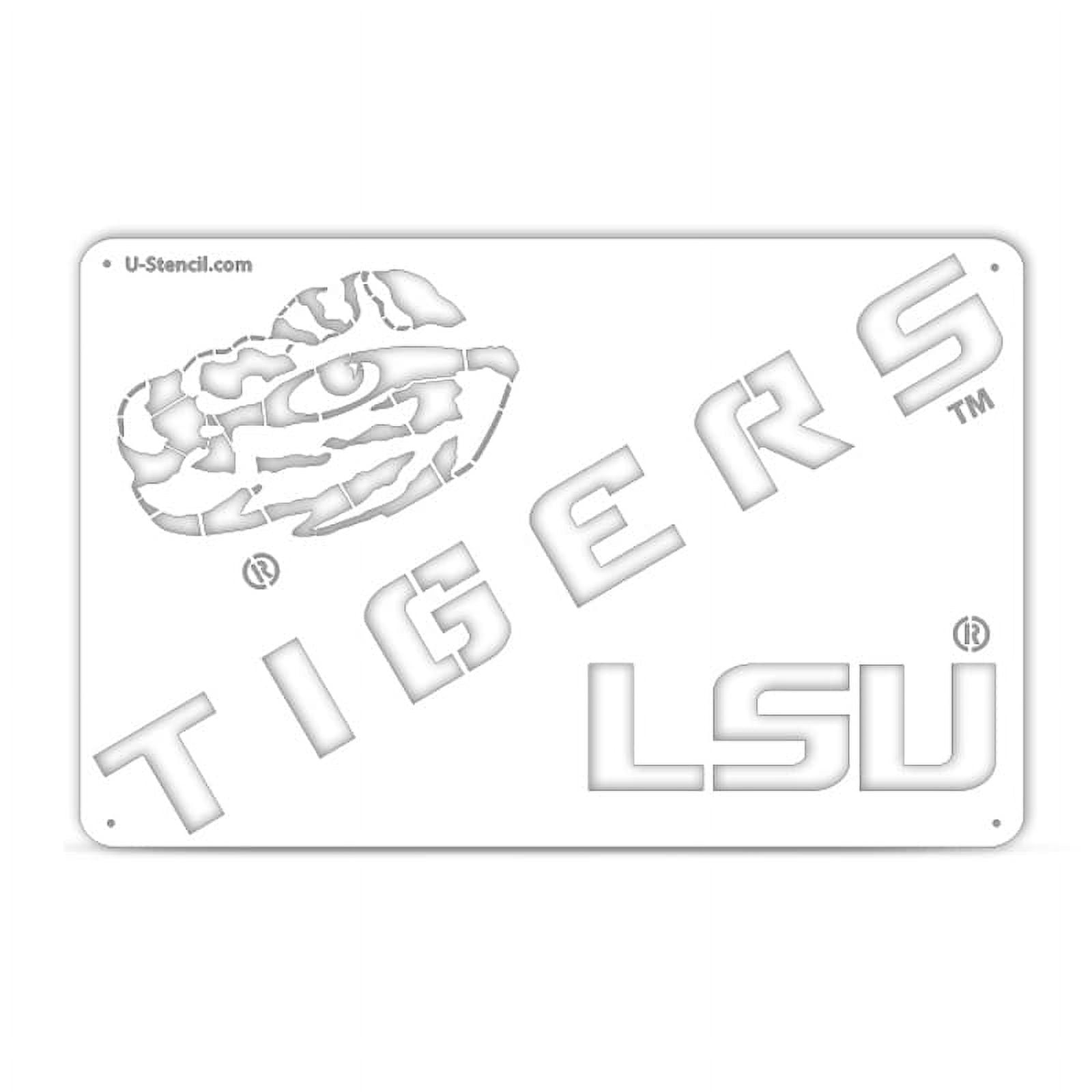 LSU Tigers Wordmark Tailgater Stencil - Walmart.com
