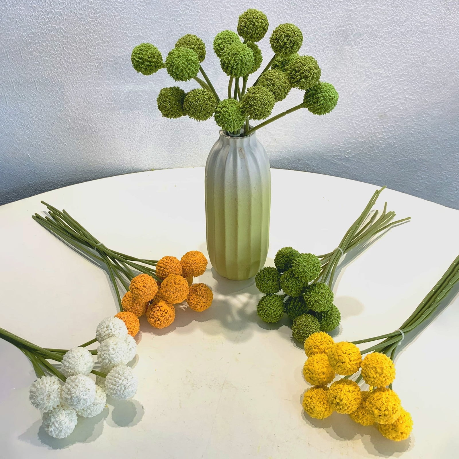 LShunze 10Pack Artificial Chrysanthemum Balls Flowers Fake Flowers ...