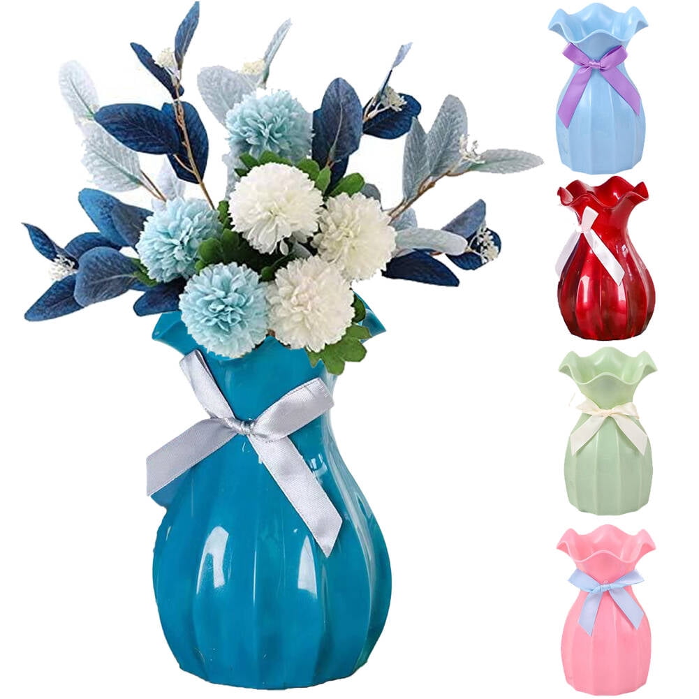 LShunze Bow Flower Vase 6 Inch Tall Bow Vase DIY Dried Flowers Prop ...