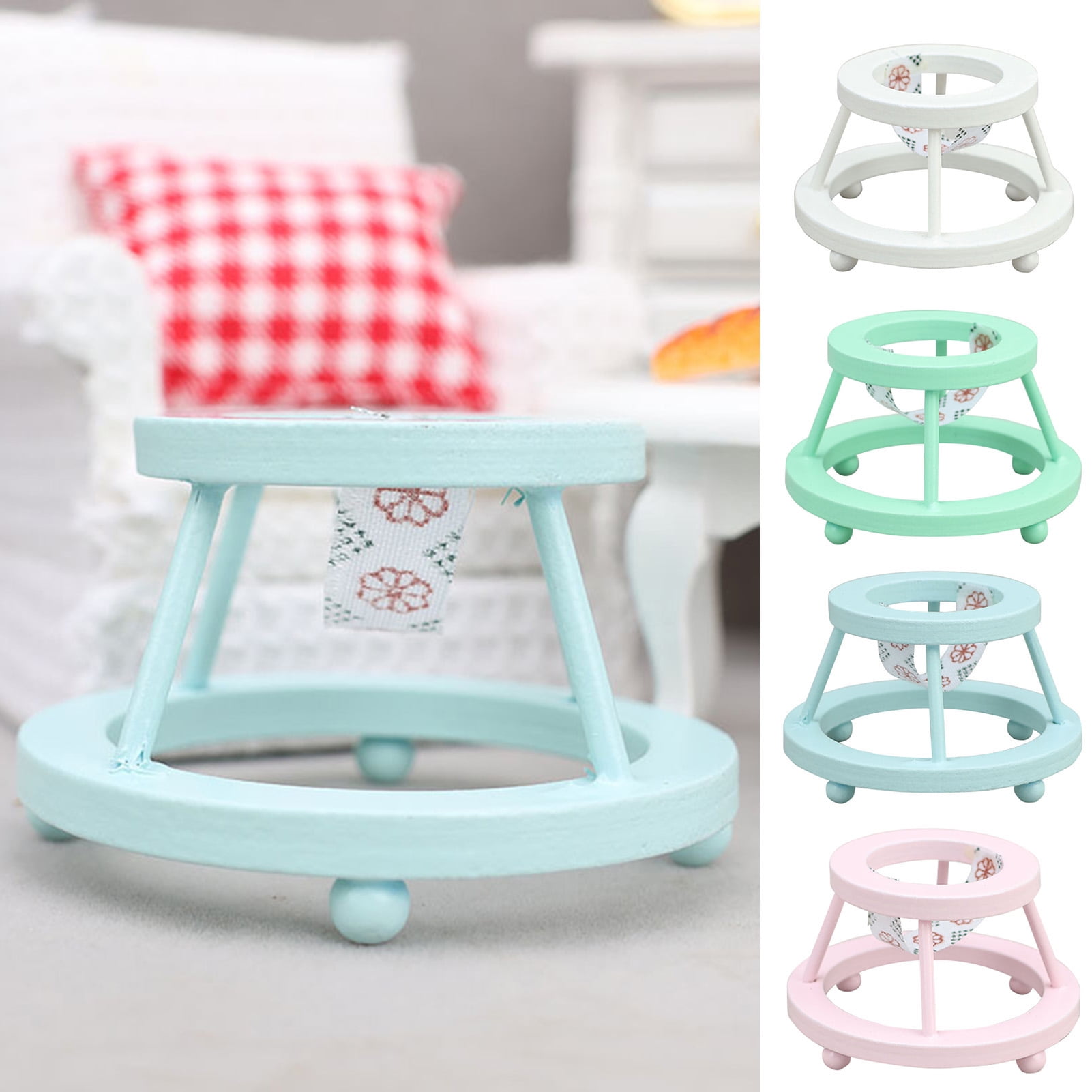 LShunze Mini Walker Model Miniature Dolls Accessories 1:12 Scale Design ...