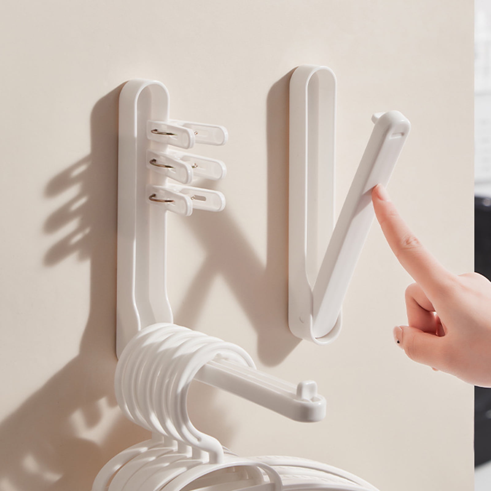 LShunze Portable Hanger Organizer Stacker, Foldable Clothes Hanger ...