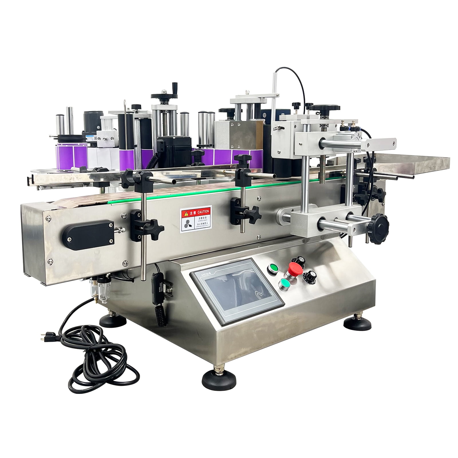 LT-150 Fully Automatic Desktop Chain Plate Conveyor Round Bottle Fixed ...