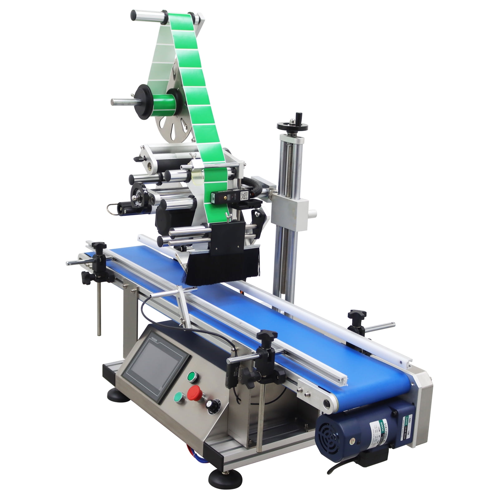 LT-160 Automatic Desktop Conveyor Table Plane Labeling Machine Touch Screen with Conveyor Belt ...
