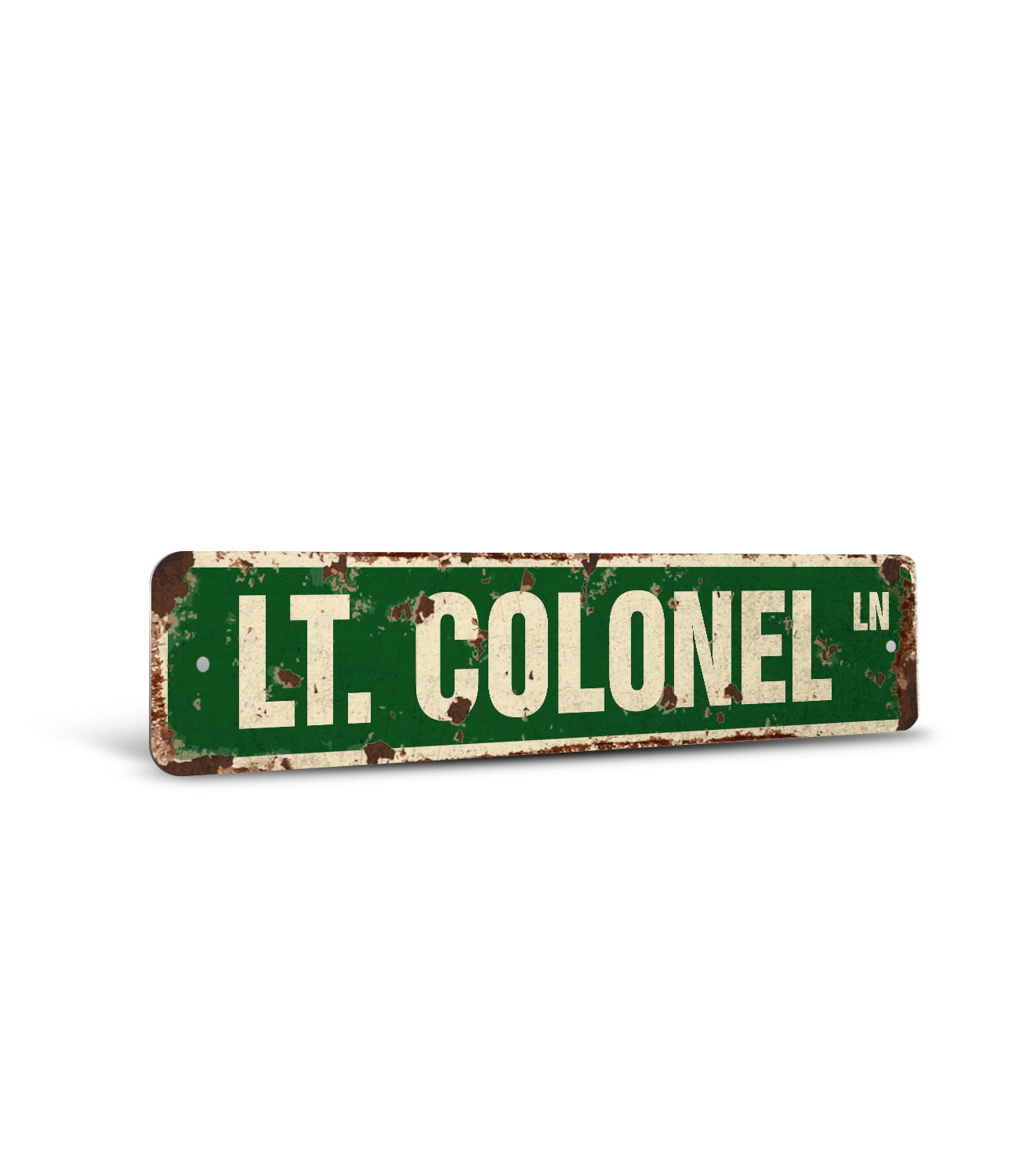 LT. COLONEL Vintage Style Rustic Street Sign – US Army Light Military ...