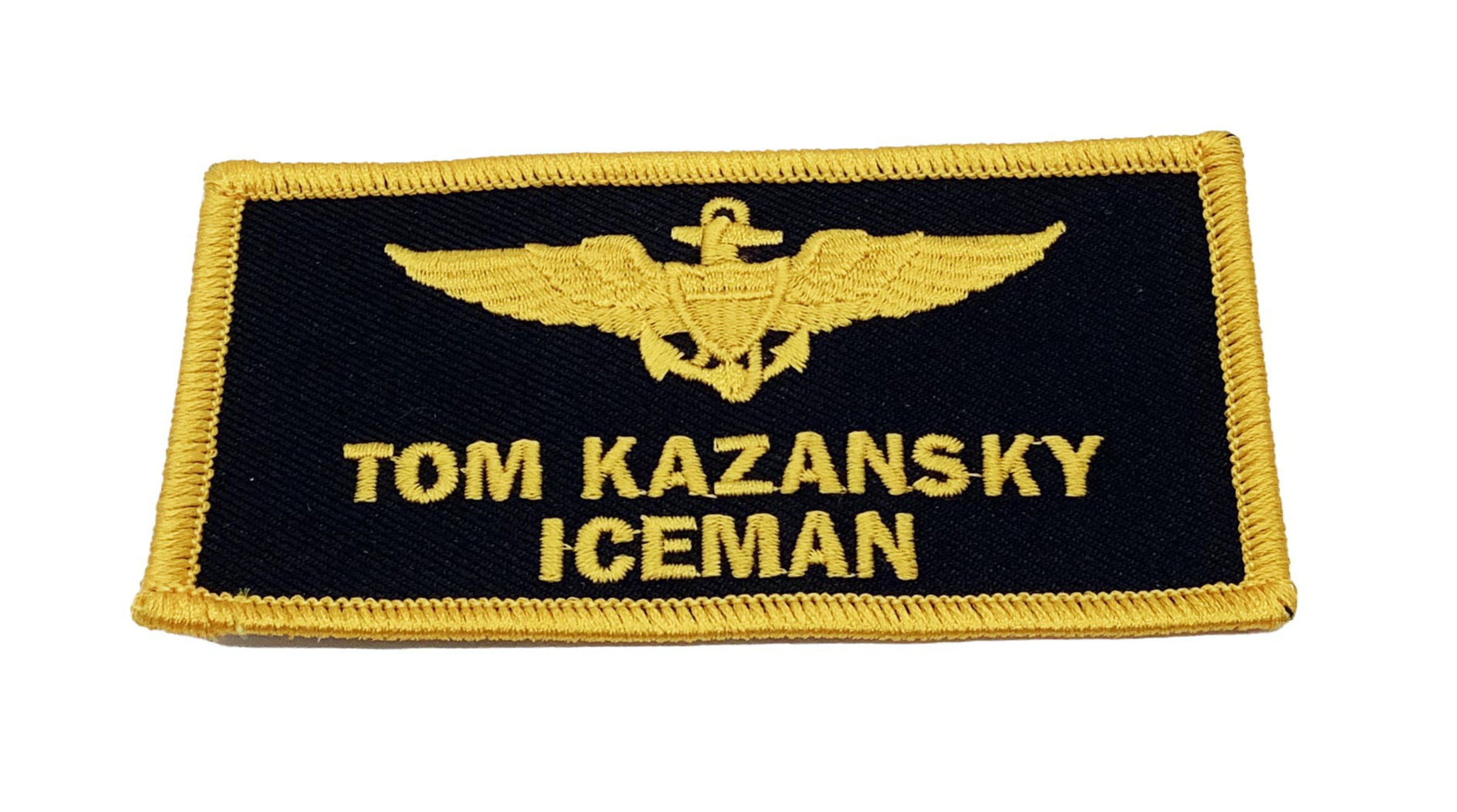 LT Tom Iceman Kazansky TOPGUN Nametag Patch – Hook and Loop - Walmart.com