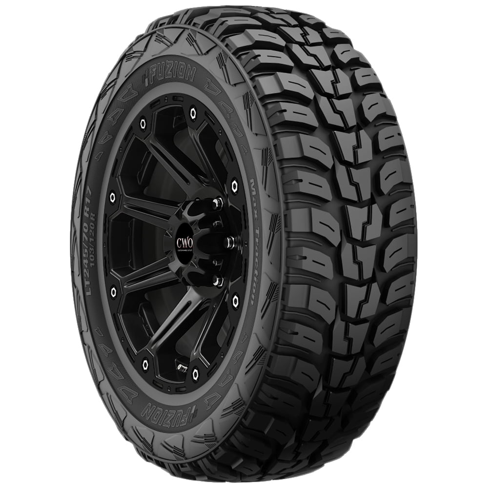 LT285/70R17 Fuzion Max Traction 121/118Q LRE Black Wall Tire - Walmart.com