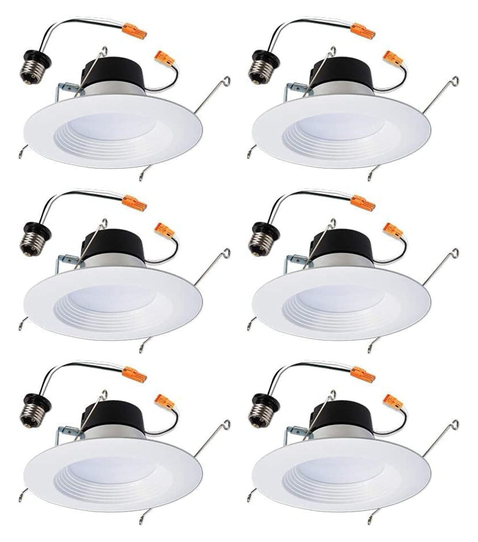 LT560WH6930R-6PK LT 5 in. and 6 in. White Ceiling Light Fixture ...