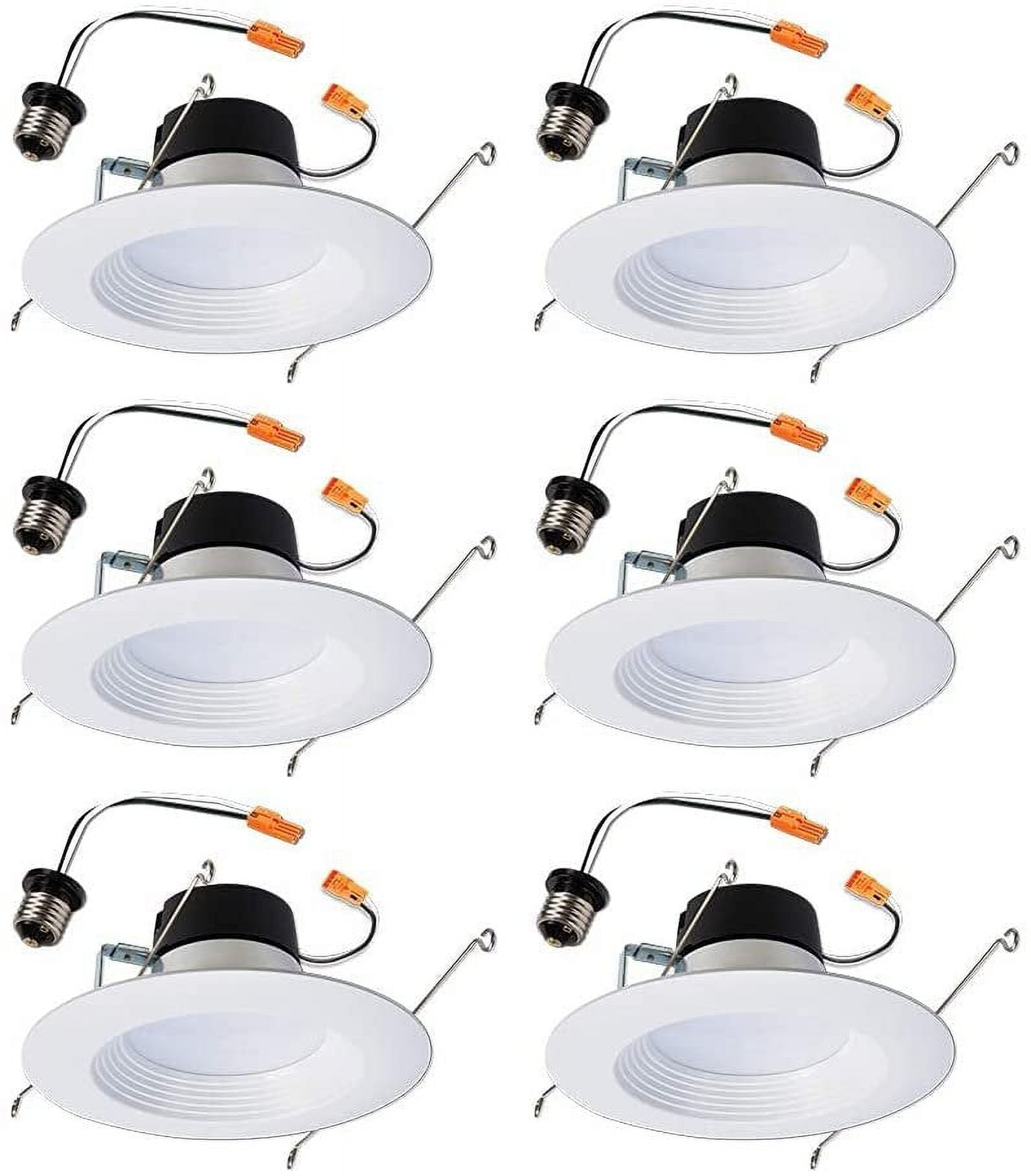 LT560WH6930R-6PK LT 5 in. and 6 in. White Ceiling Light Fixture ...