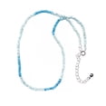 LTC Designs Rondelle Choker Necklace with Blue Apatite and Topaz, 14.5 ...