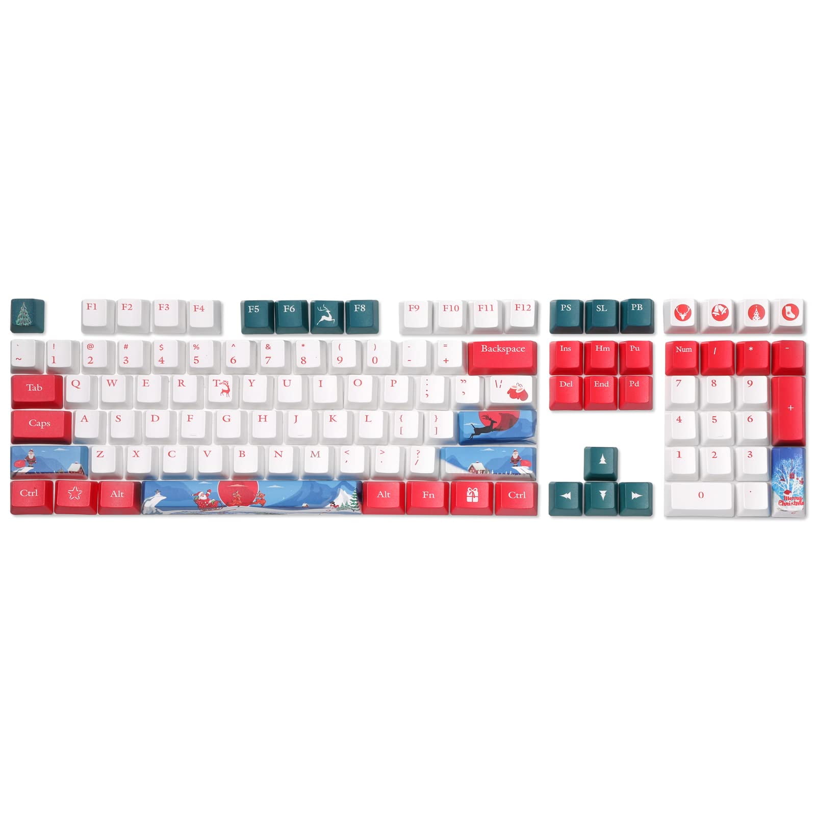 LTC LavaCaps PBT 104 Keycaps Set, Sublimation Thick PBT Keycaps for ...