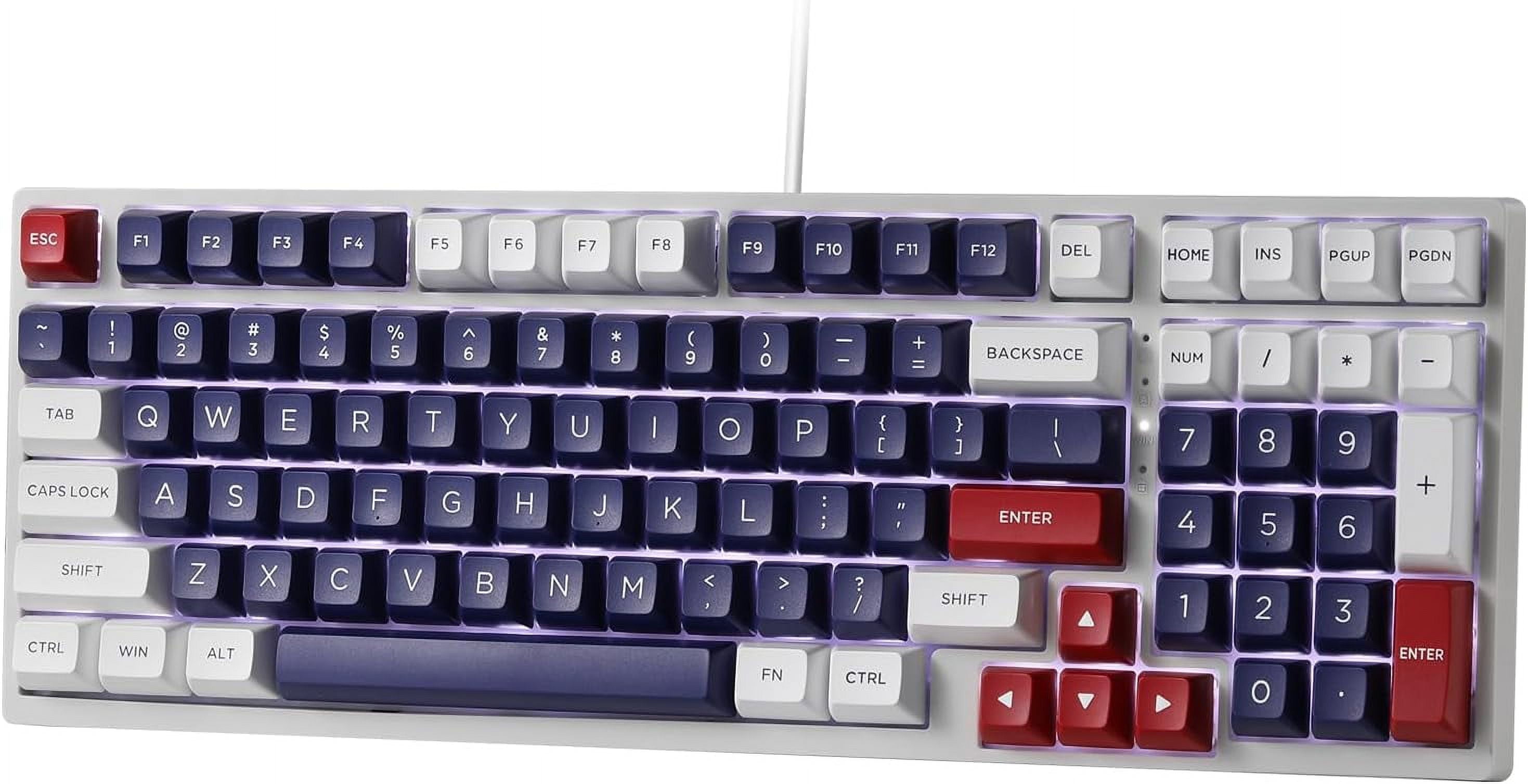 LTC NB981 Nimbleback 98 Keys Wired Mechanical Keyboard, 96% Gaming ...