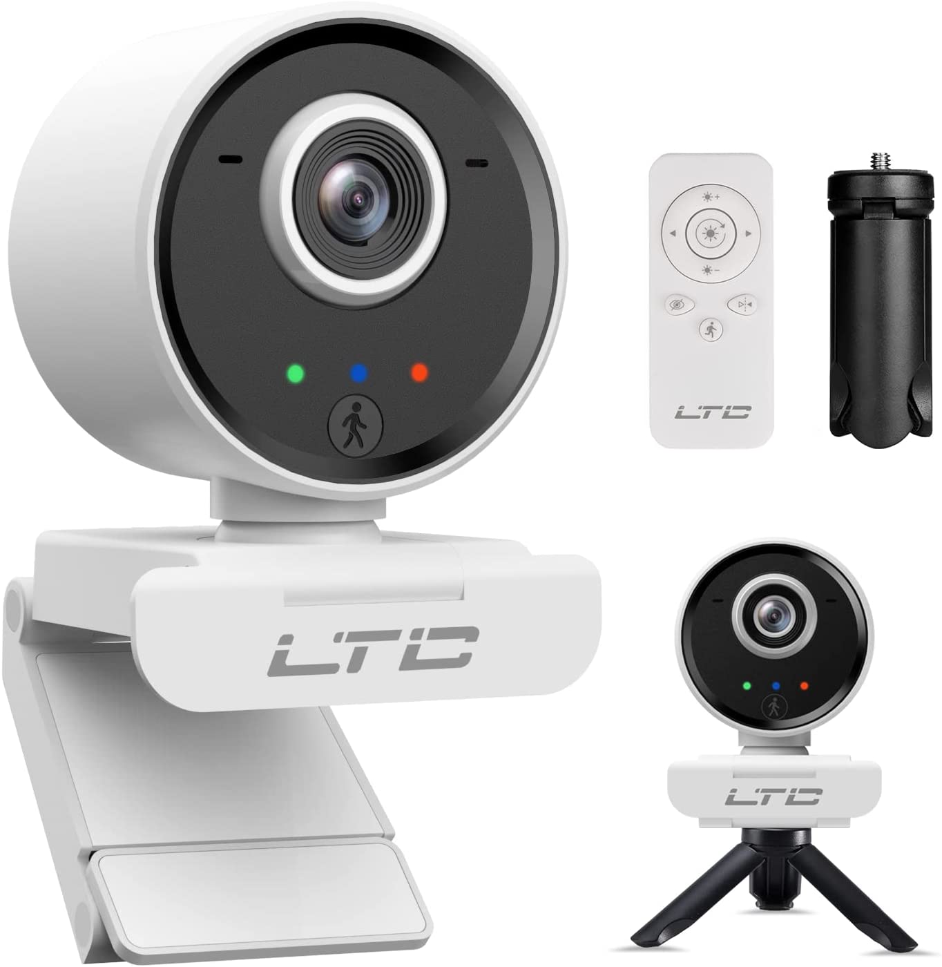 LTC VE300 AI Auto Tracking Webcam, 1080P PC Web Camera with Dual ...