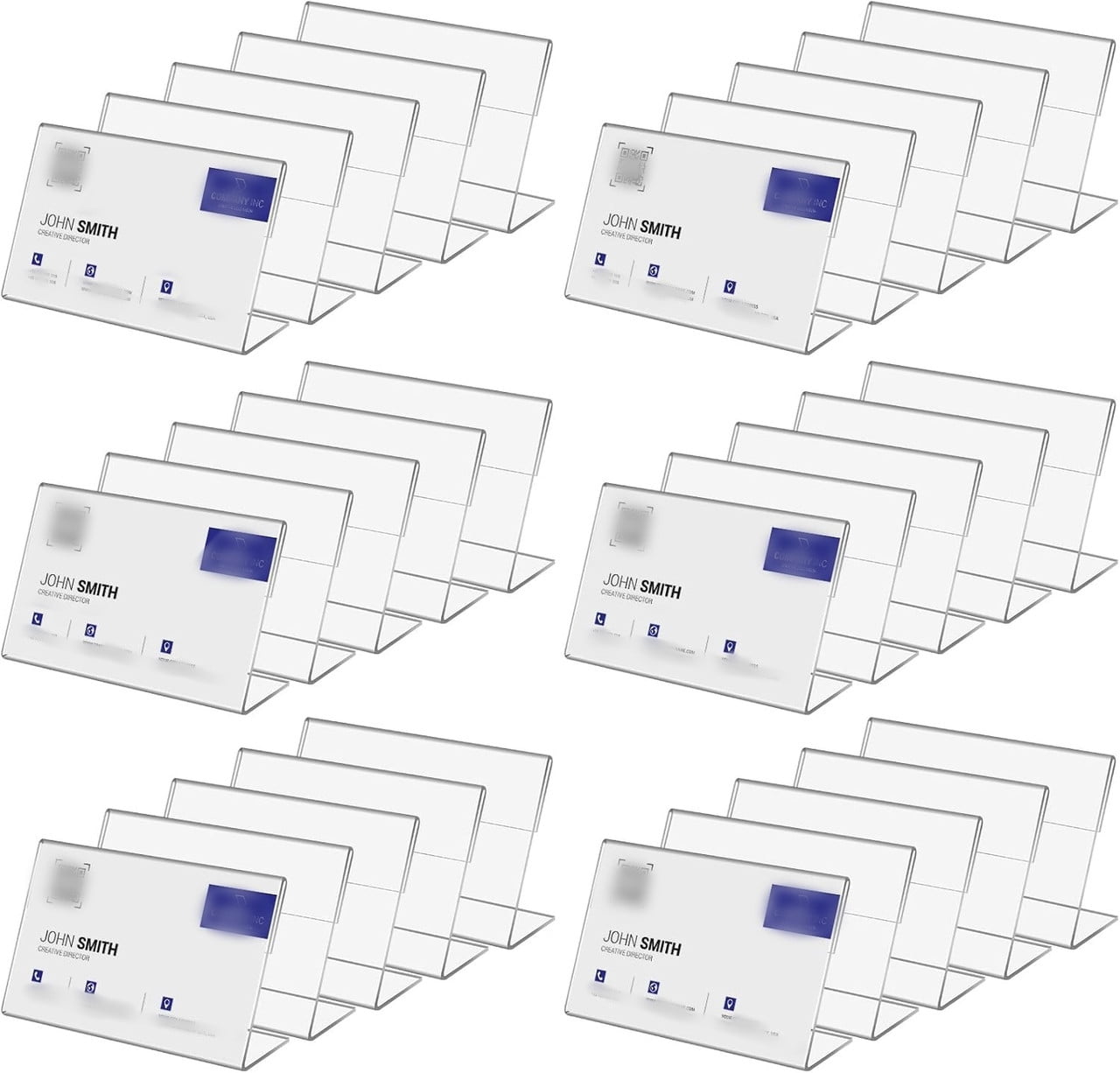LTECARP 30 Pack Acrylic Sign Holder 2.36" X 1.57", Acrylic Food Sign ...