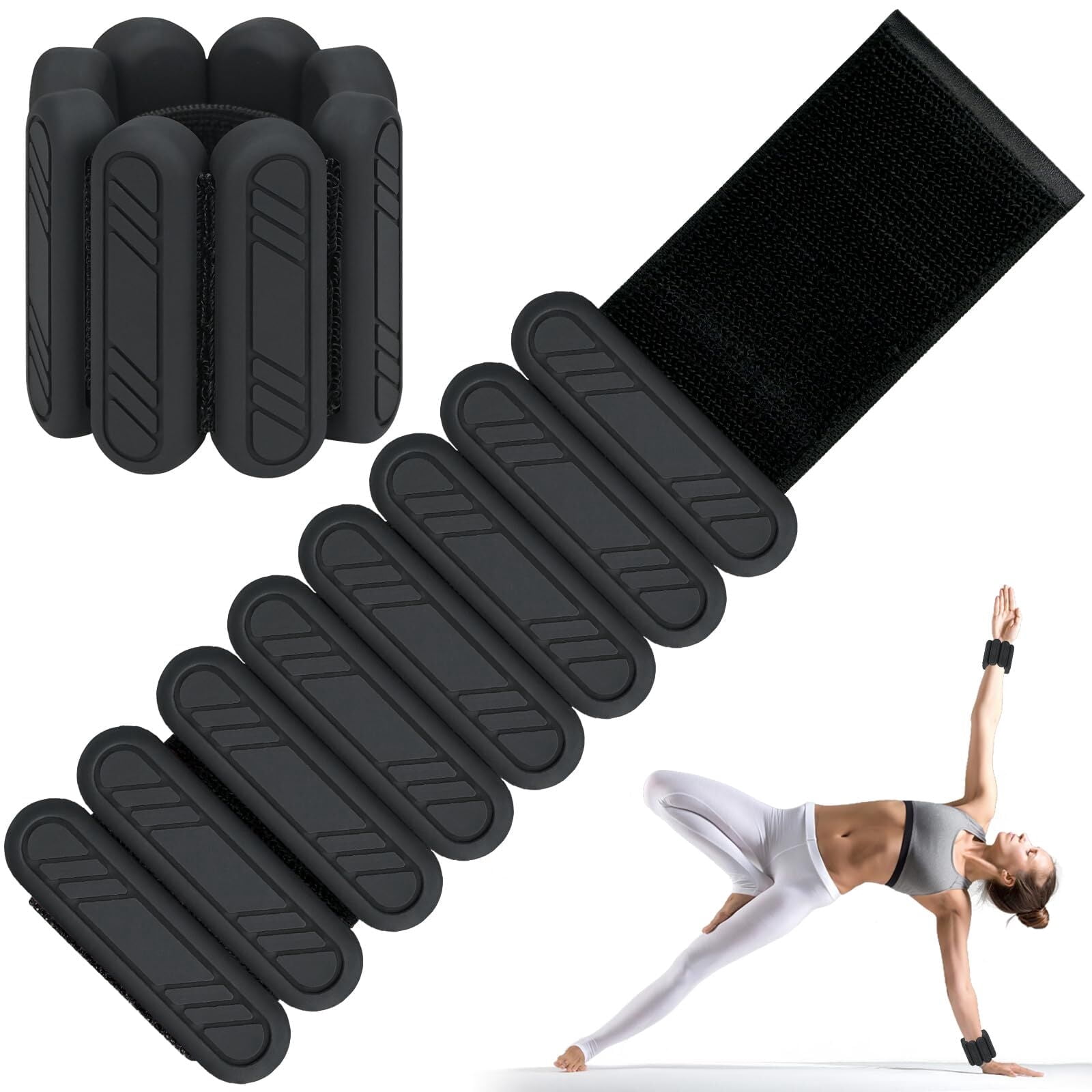 LTECARP Adjustable Ankle & Wrist Weights for Women & Men, 1/2/4 lbs ...