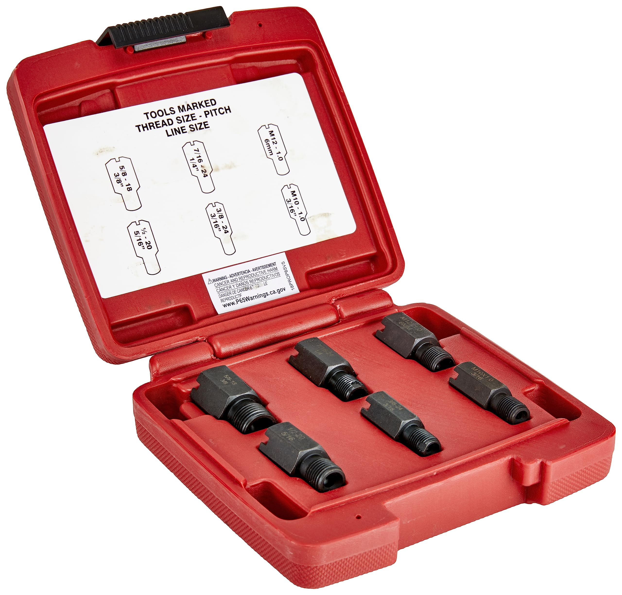 LTI Tools LT993 Brake Line/Brake Cylinder Fitting Rethreading Kit C64 ...