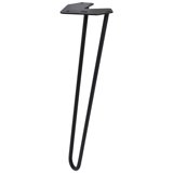 LTL Duraline Table Legs Wired Black Steel 16", Set of 4 - Walmart.com