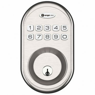 Kwikset - Powerbolt 250 - Satin Nickel Deadbolt with 10-Button Keypad ...