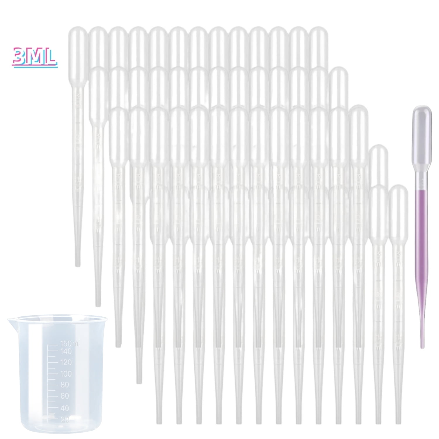 LTS EMIRA 300PCS 3ml Transfer Pipettes, Plastic Graduated Pipettes ...
