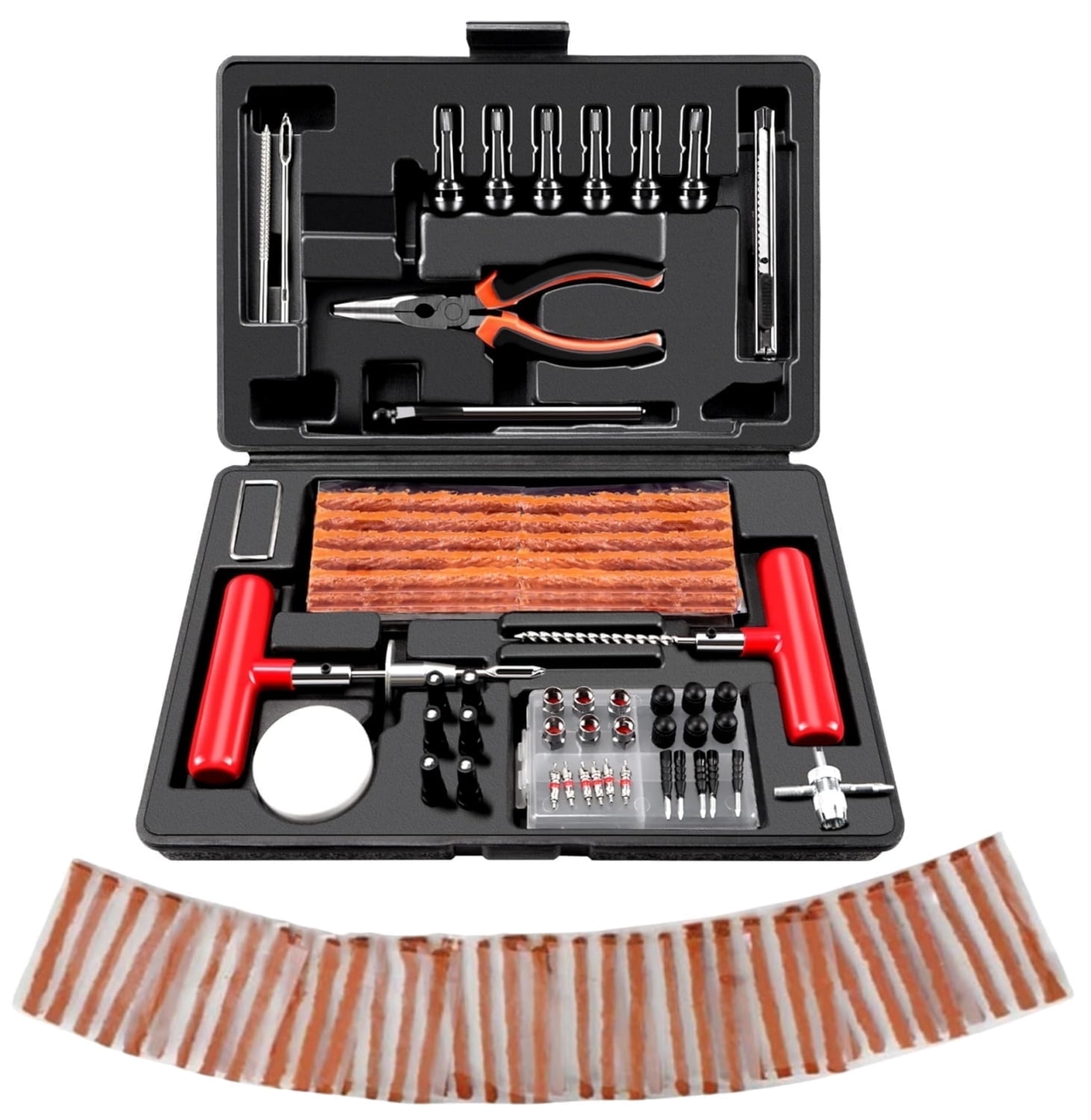 LTS EMIRA 98PCS Tire Repair Kit, Professional Heavy Duty Tire Plug Kit ...