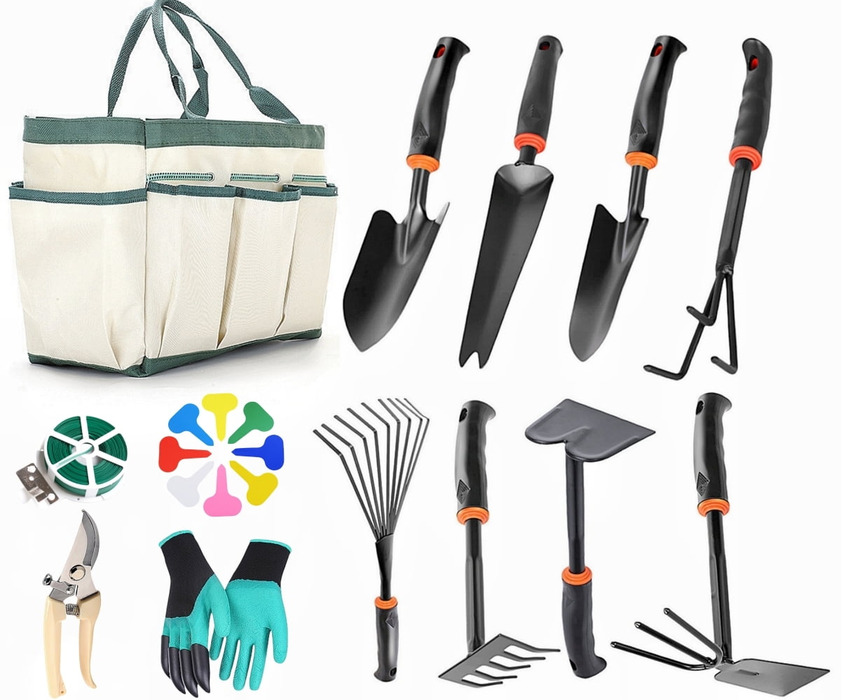 LTS EMIRA 13 Piece Garden Tool Set, Stainless Steel, Comfortable ...