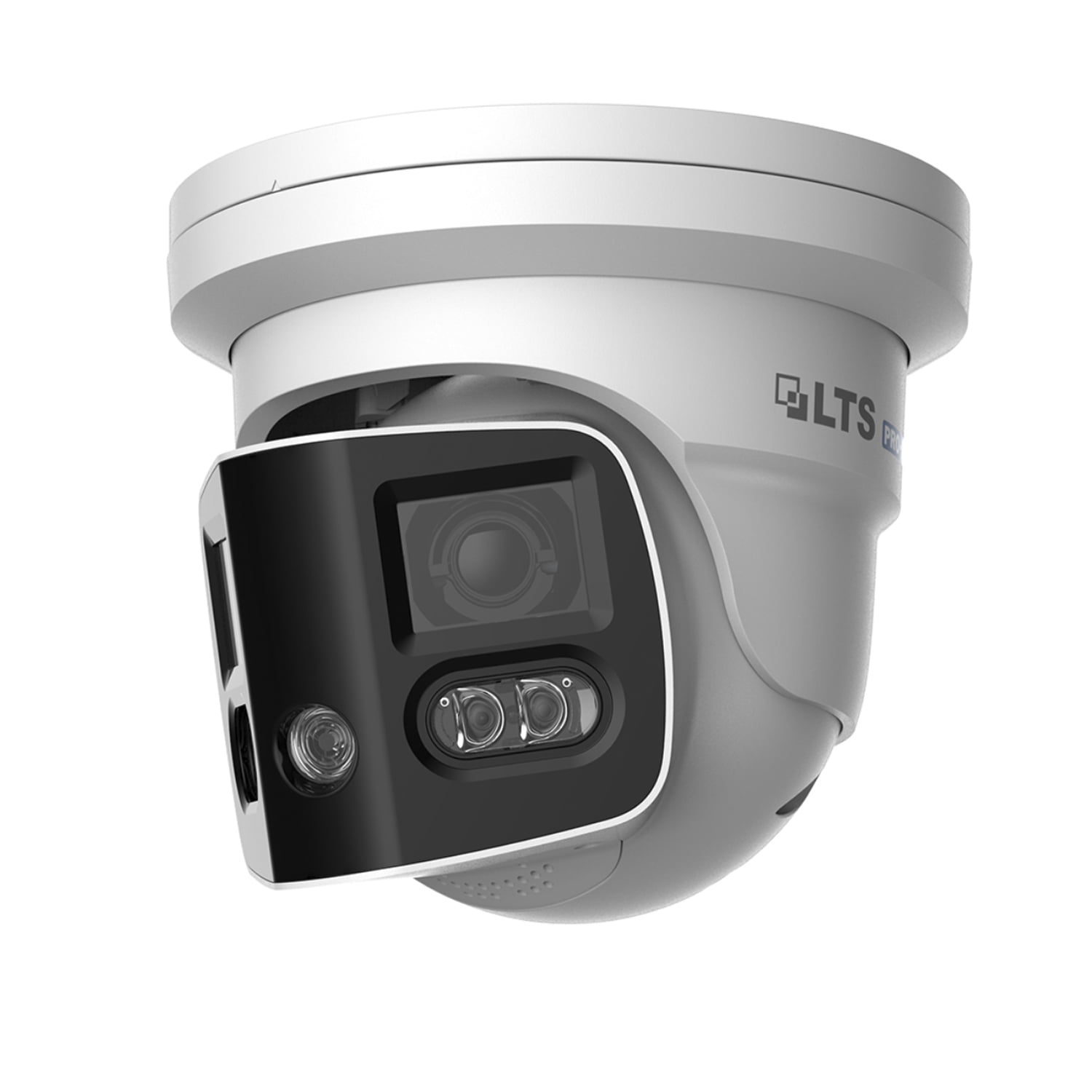 LTS LXIP3C8PWI-SDL PRO-X IP 2x4MP 180 Angle Pano Deterrence 2 Ways Audio Ai NDAA Camera ...