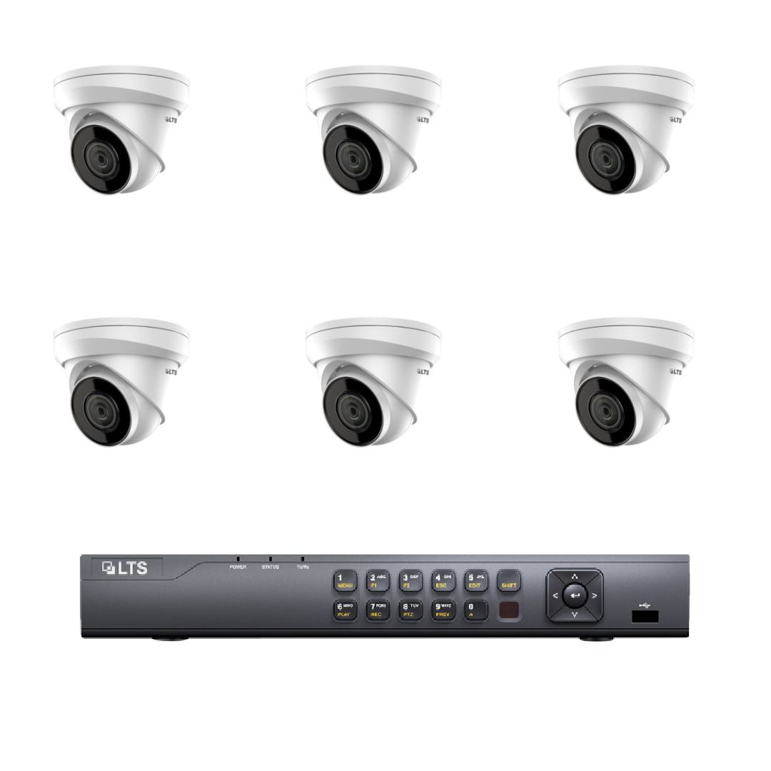 LTS Platinum KIT-PVN8C8-2TB 8-Channel 4K NVR Security System with Six ...