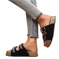 LTTVQM Flat Sandals for Women Arch Support Platform Open Toe Slip-On ...