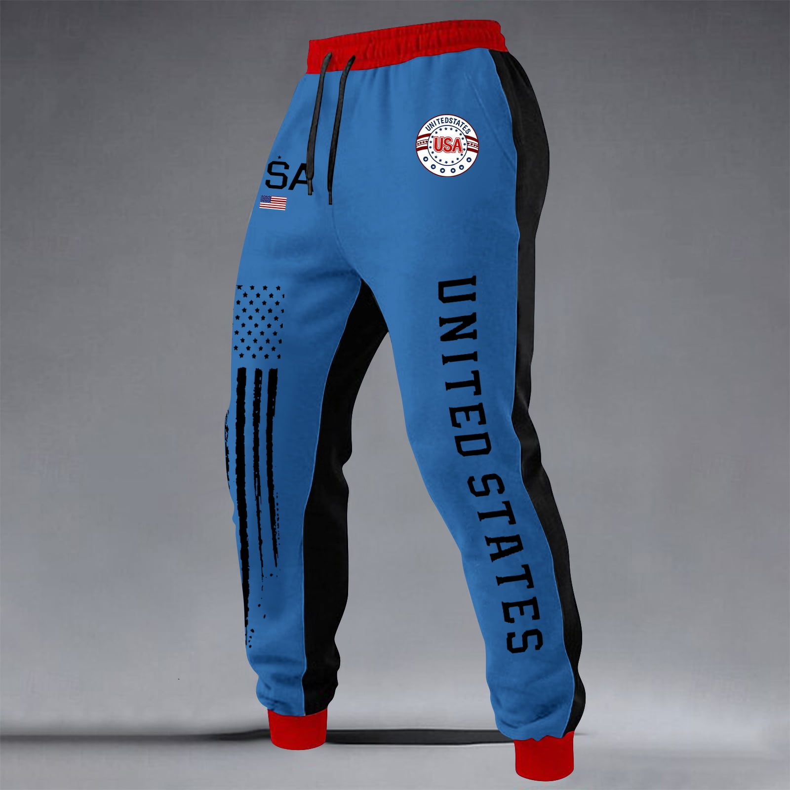 LTTVQM Men's 250 Anniversary Sweatpants Patriotic Drawstring Elastic ...