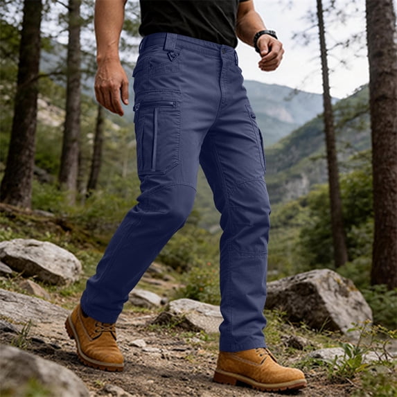 LTTVQM Men's Cargo Pants Ripstop Lightweight Water Resistant Straight ...