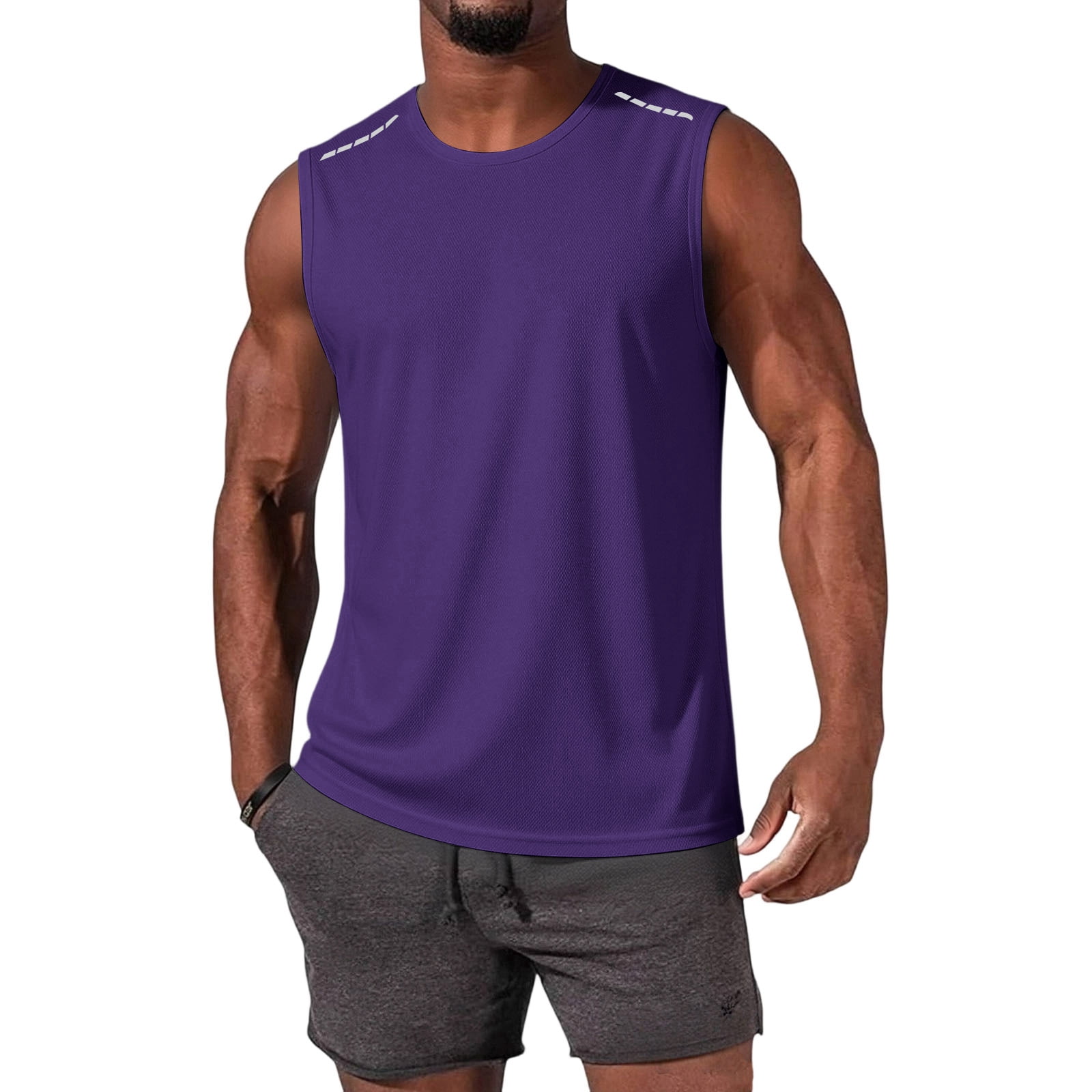 LTTVQM Men's Sleeveless Shirt Quick Dry Workout Tank Top Gym Muscle T ...