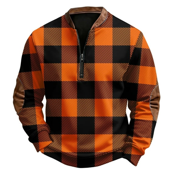 LTTVQM Mens 2026 Western Pullover Quarter Zip Pliad Aztec Graphic ...