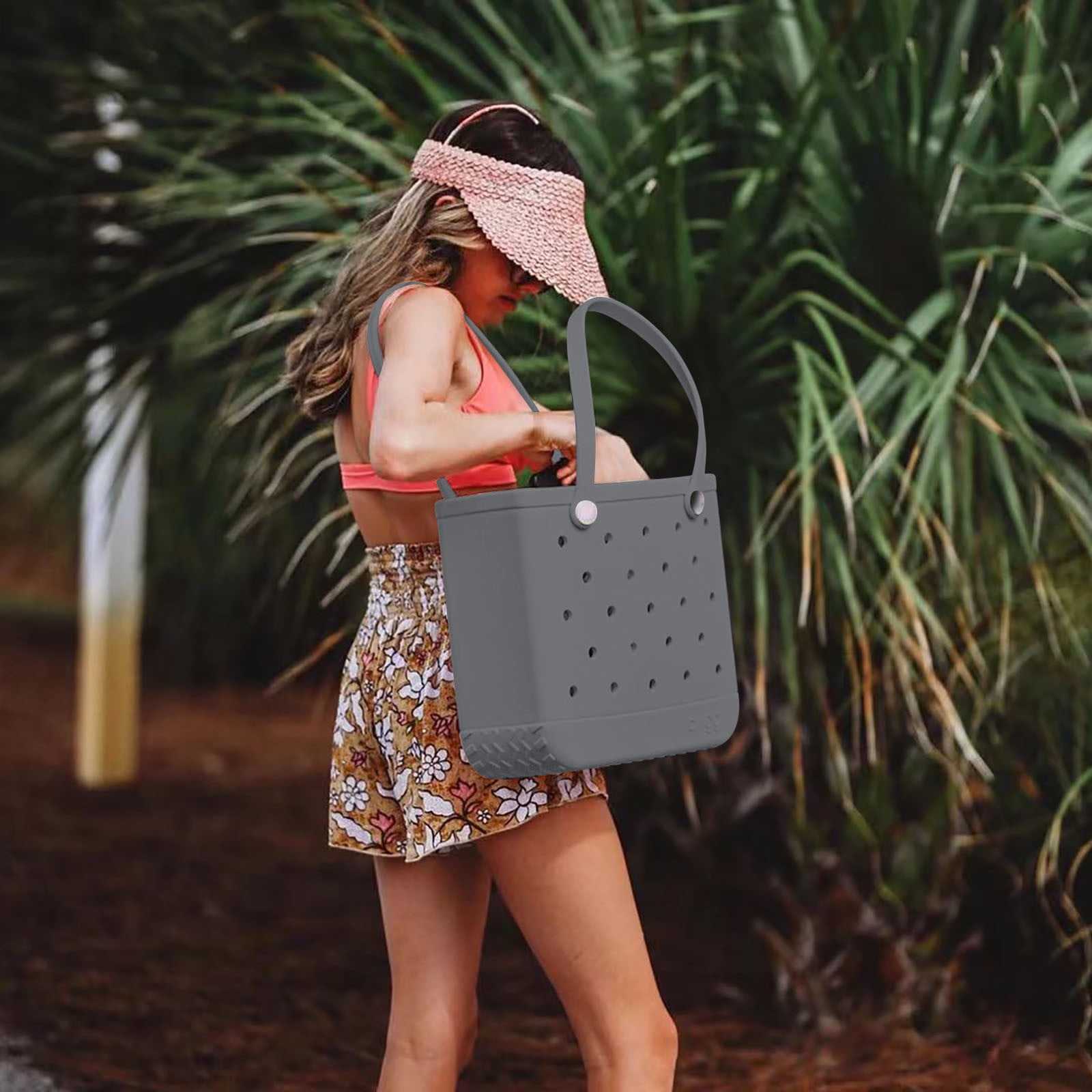 LTTVQM Female's Waterproof Modern Getaway Bag for Beach, Gray - Walmart.com