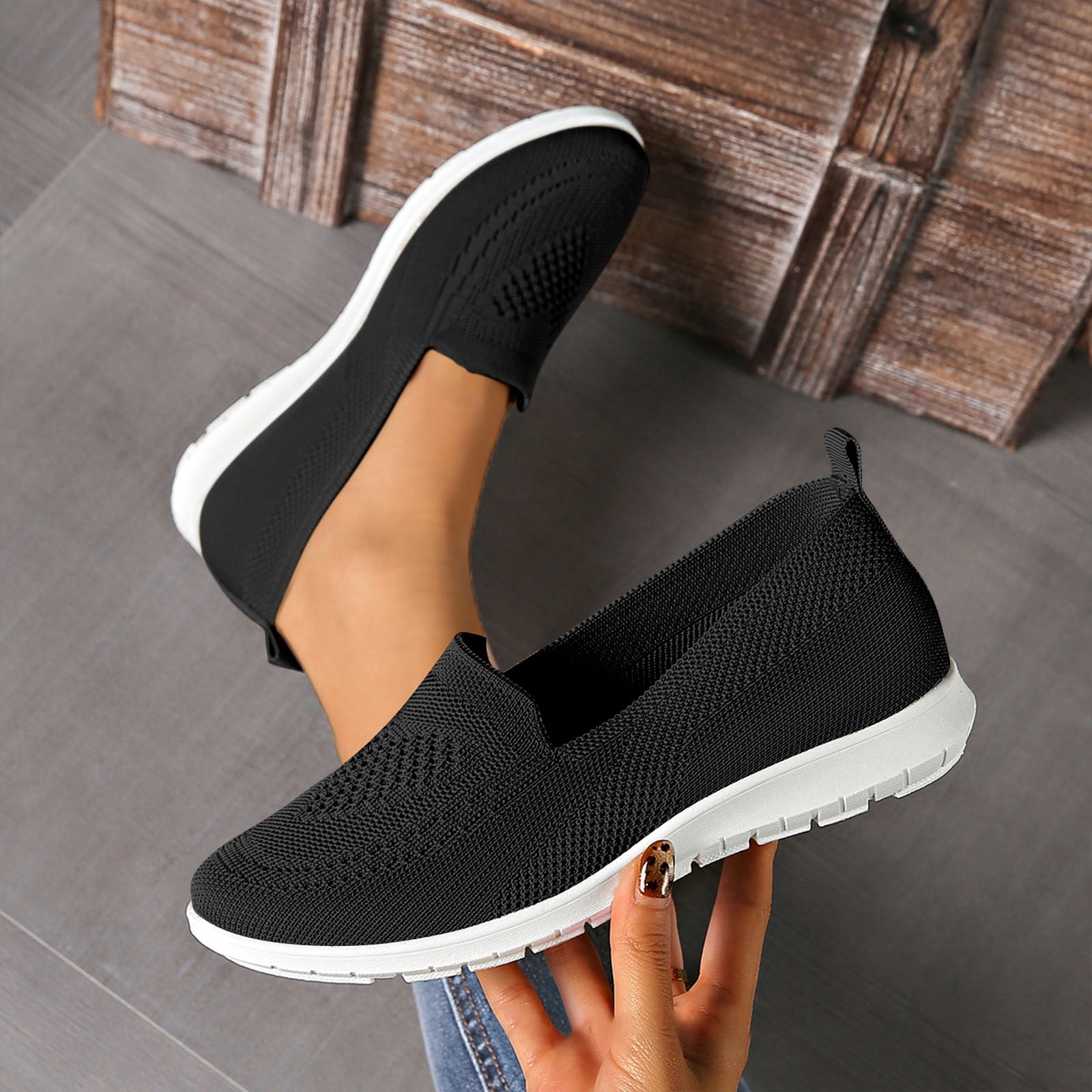 LTTVQM Women's 2026 Orthopedic Slip on Walking Shoes Comfortable ...