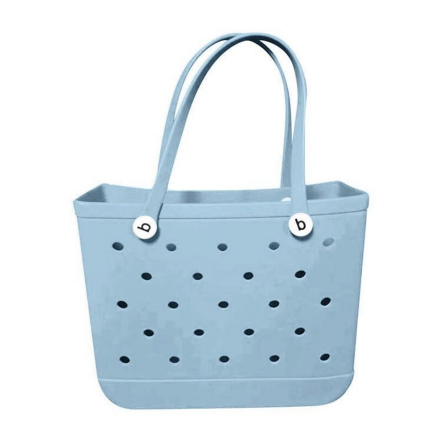 LTTVQM X Large Beach Bag Summer EVA Beach Basket Women Picnic Tote Bag Holes Waterproof Handbag ...