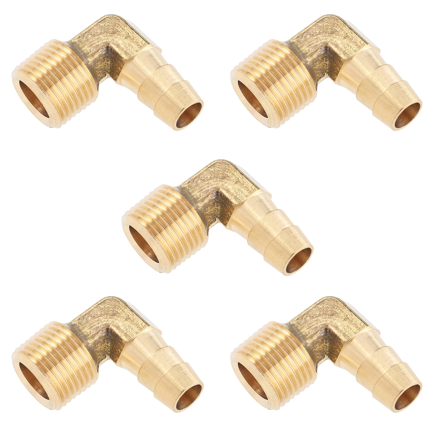 LTWFITTING 90 Degree Elbow Brass Barb Fitting 3/8 ID Hose x 3/8-Inch Male NPT Fuel Boat Water ...