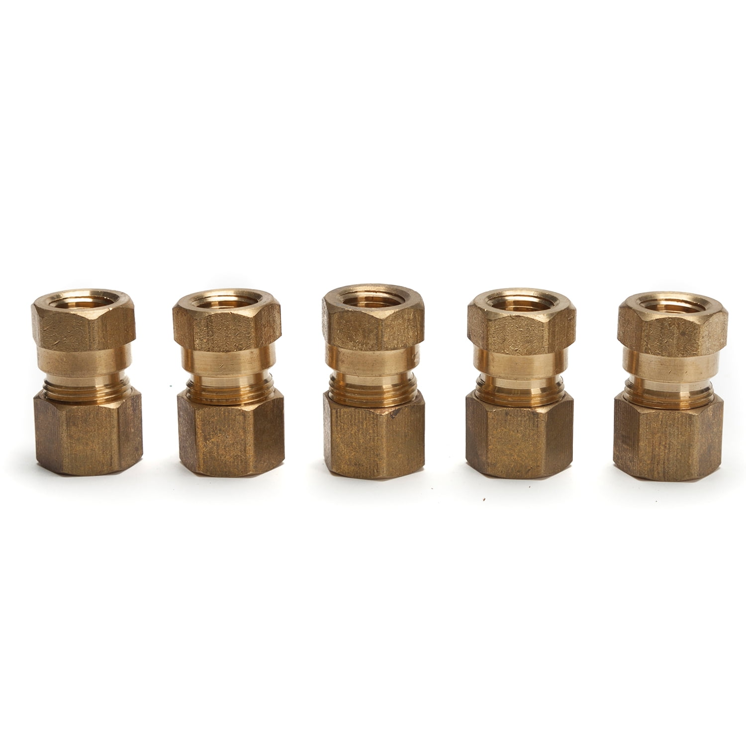 LTWFITTING Brass 1/2" OD x 1/4" Female NPT Compression Connector ...