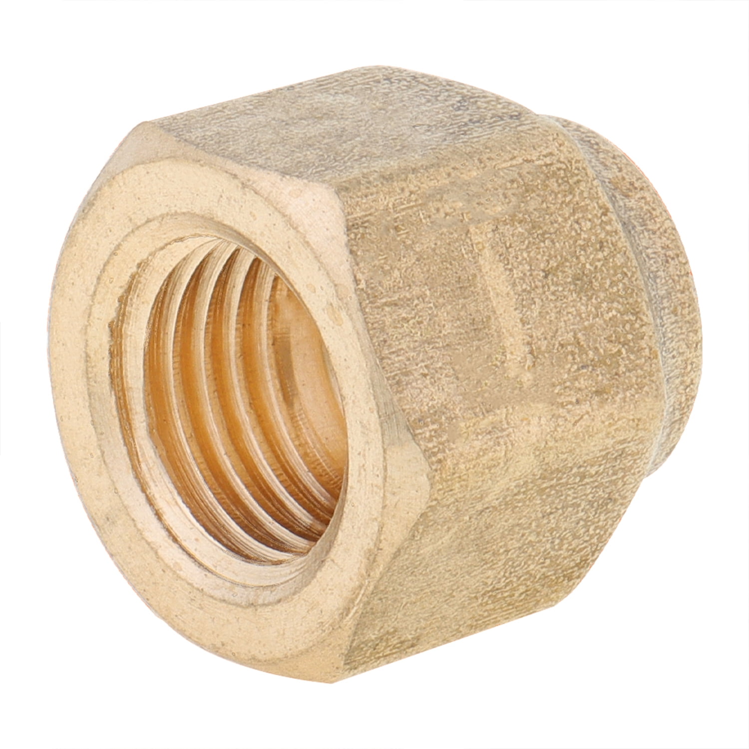 LTWFITTING Brass 1/4" OD Flare Short Forged Nut,Brass Flare Tube ...