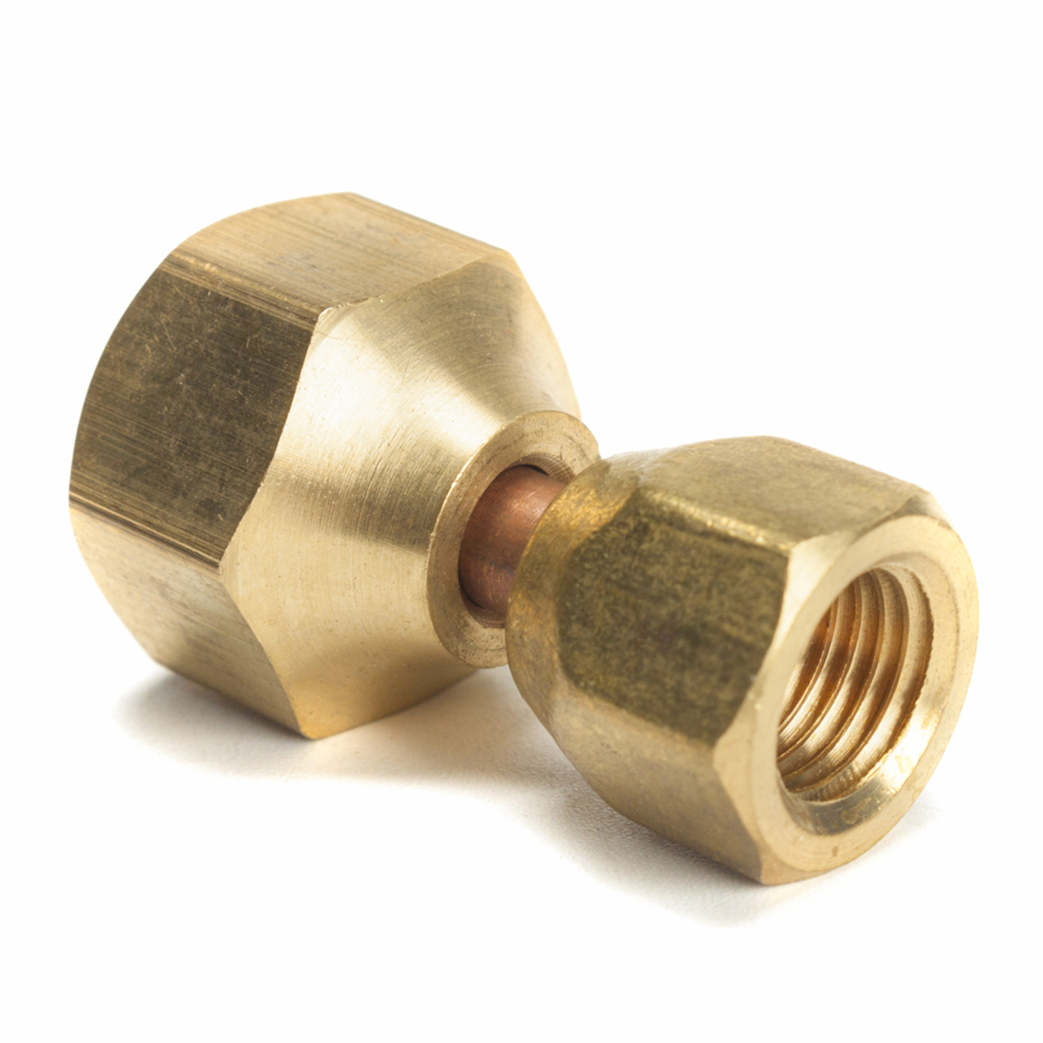 LTWFITTING Brass 3/8" OD x 1/4" OD Flare Forged Reducing Swivel Nut ...