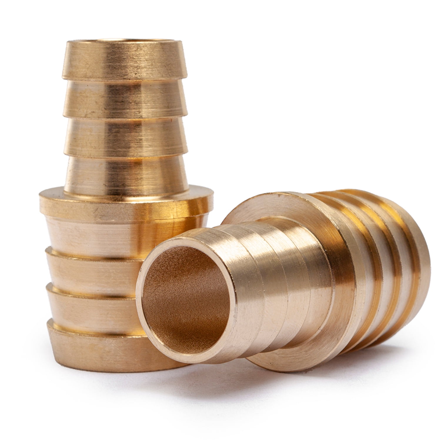 LTWFITTING Brass Barb Hose Reducing Splicer Mender 1-Inch ID Hose x 3/4 ...