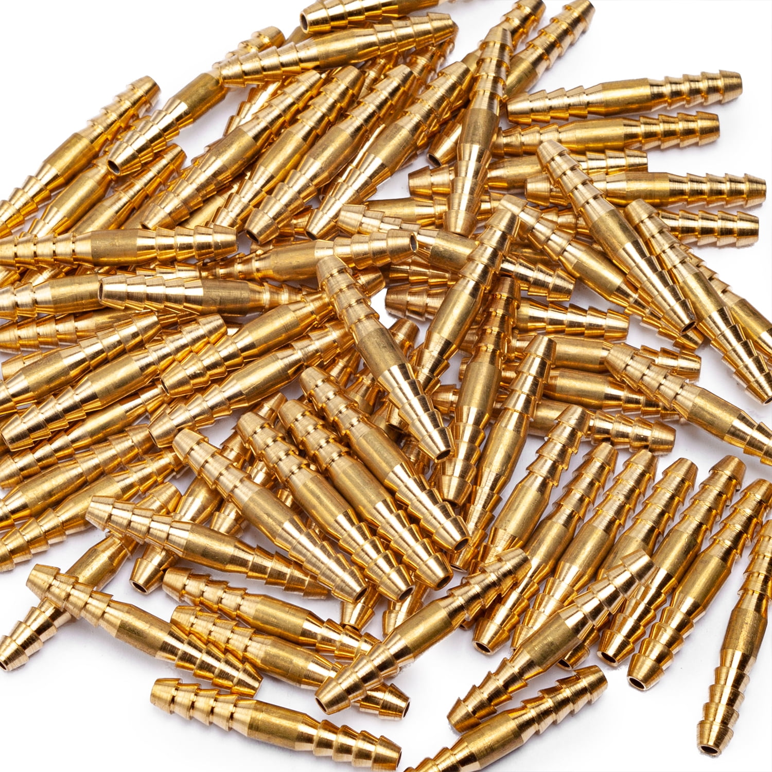 LTWFITTING Brass Barb Hose Splicer Mender 1/8-Inch Fitting Air Water ...