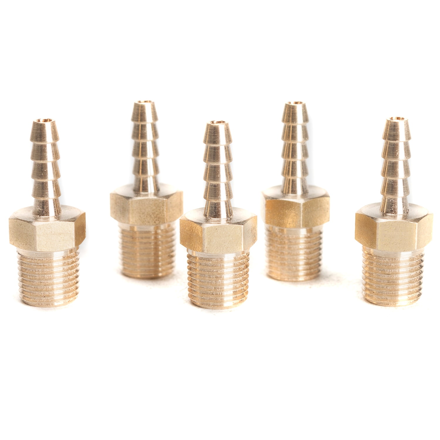 LTWFITTING Brass Barbed Fitting Coupler/Connector 1/8-Inch Hose Barb x ...