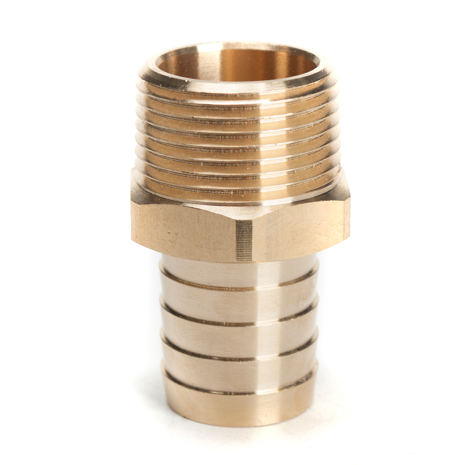 LTWFITTING Brass Fitting Connector 1-Inch Hose Barb x 1-Inch NPT Male ...