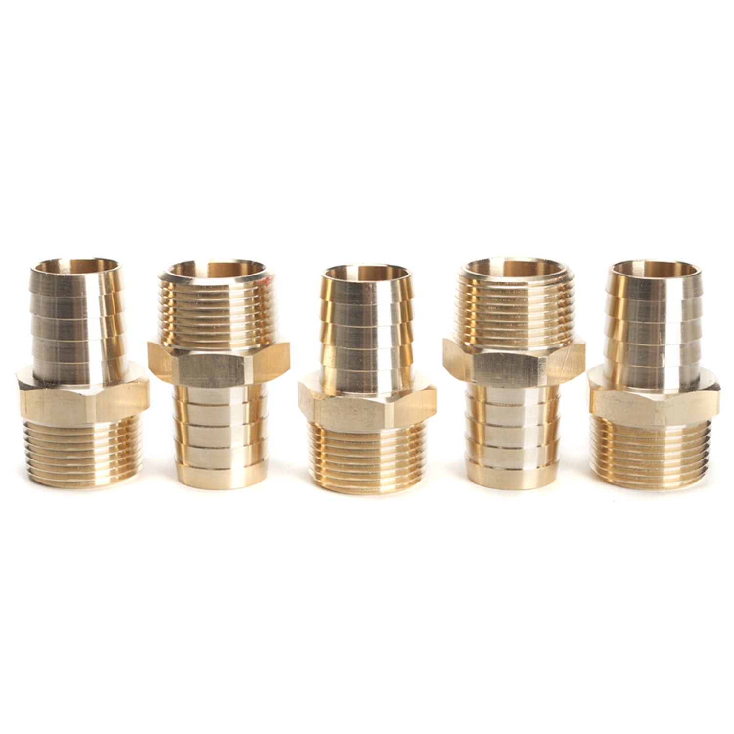 LTWFITTING Brass Fitting Connector 1-Inch Hose Barb x 1-Inch NPT Male ...
