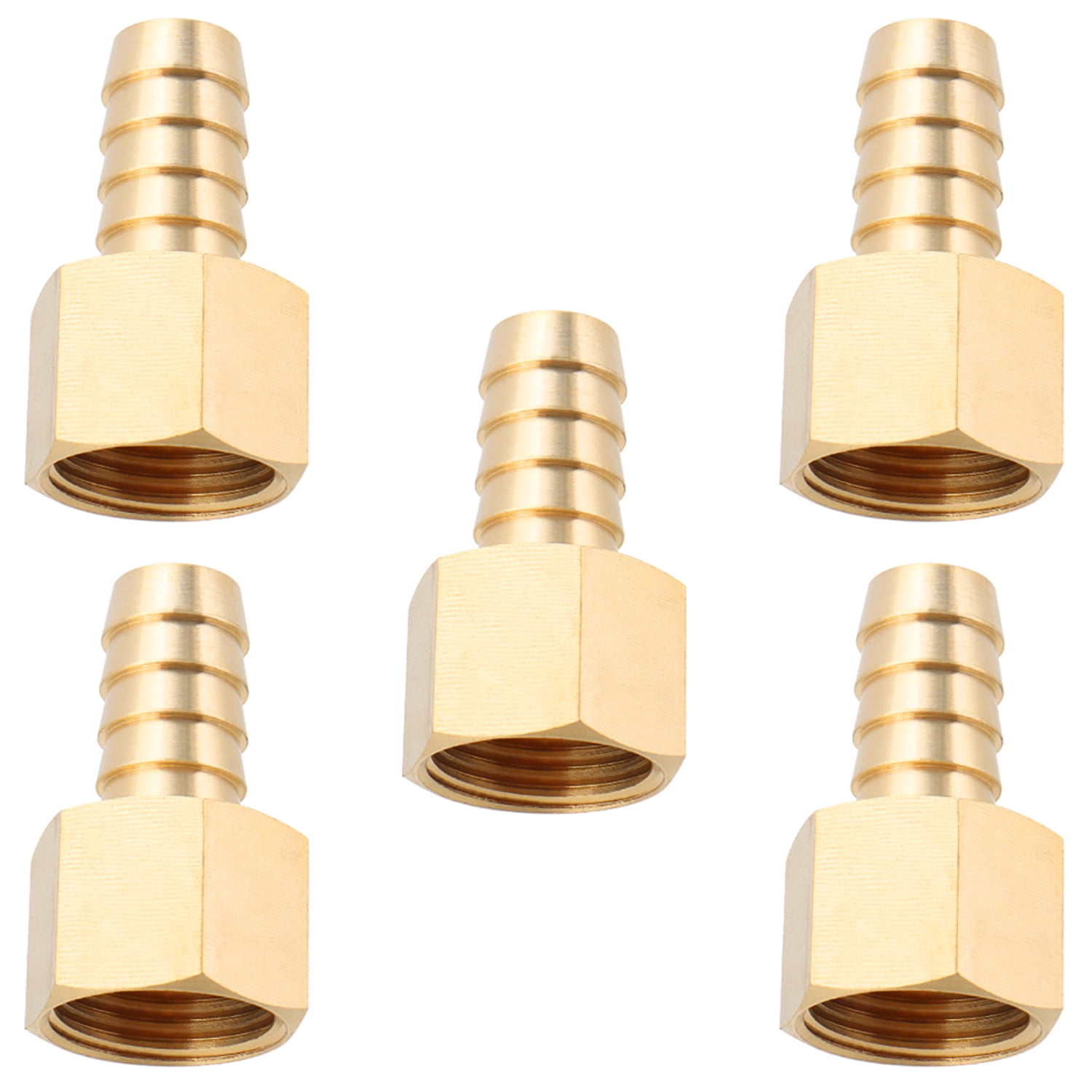 LTWFITTING Brass Fitting Coupler 1/2-Inch Hose Barb x 1/2-Inch Female ...