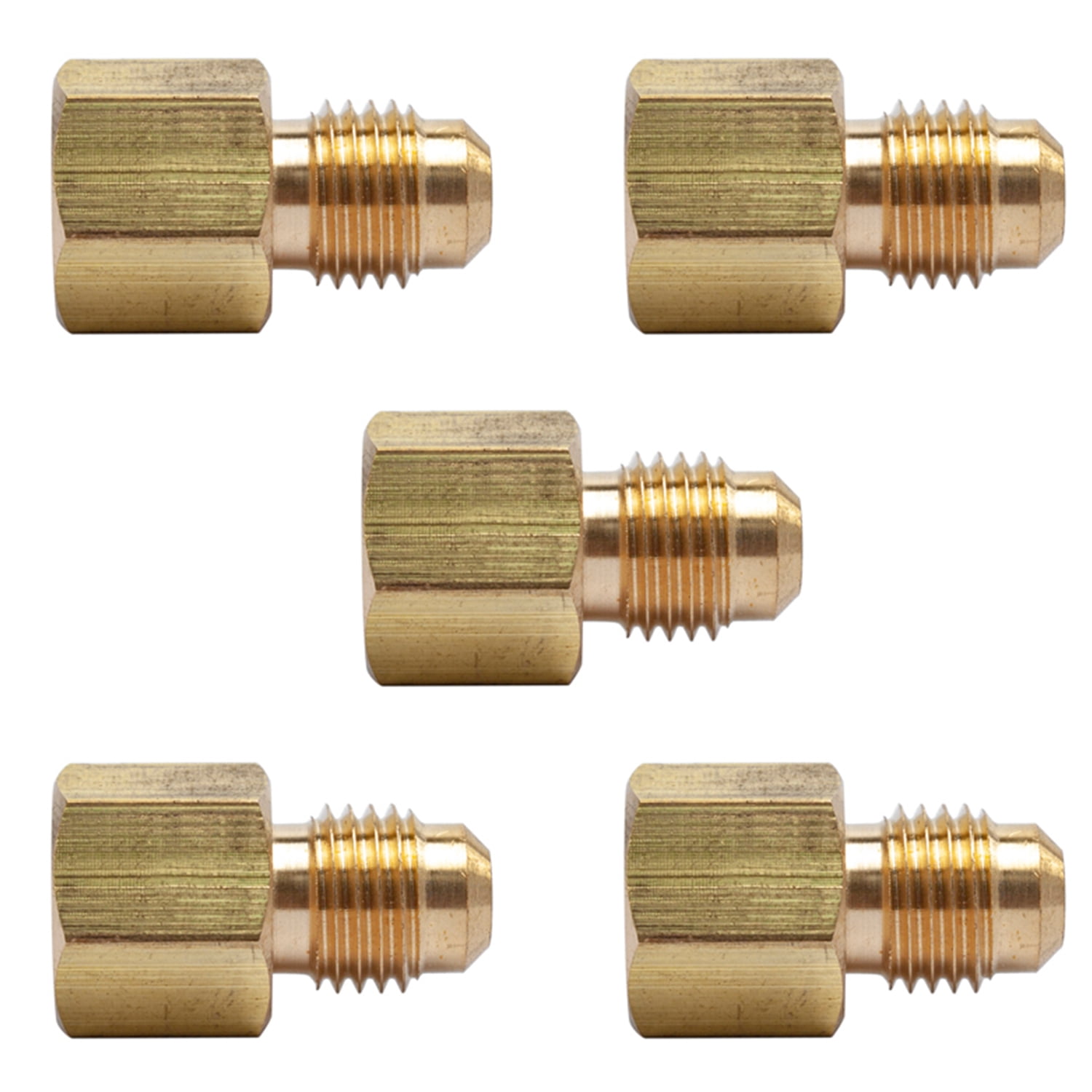 LTWFITTING Brass Flare 1/4" OD x 1/8" Female NPT Female Connector Tube ...