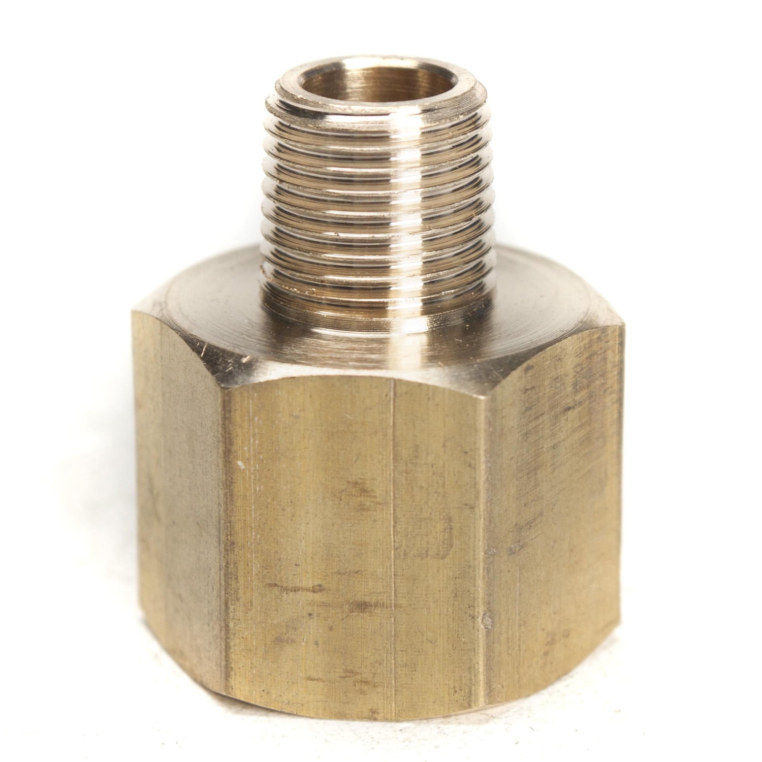 LTWFITTING Brass Pipe 3/8" Female x 1/8" Male NPT Adapter Fuel Gas Air ...