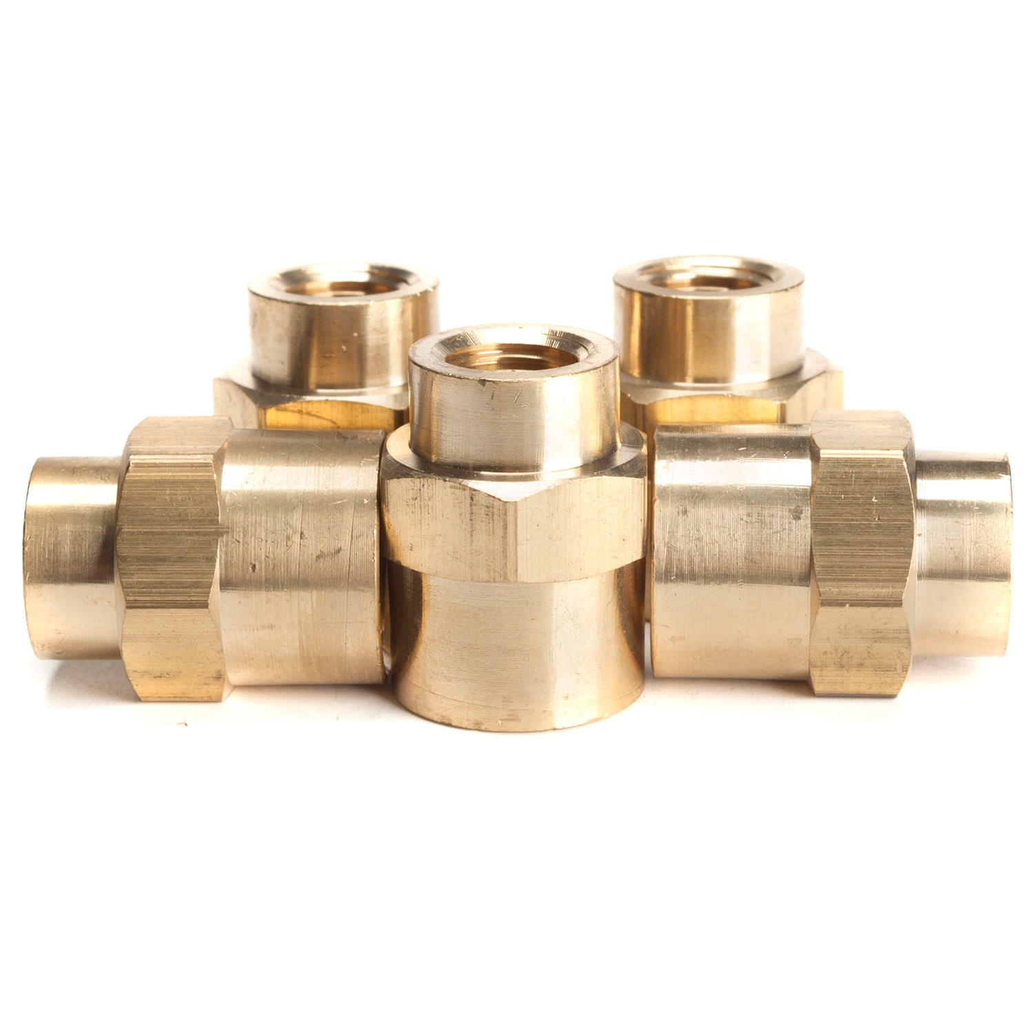 LTWFITTING Brass Pipe Fitting 1/2-Inch x 1/4-Inch Female NPT Reducing Coupling Water Boat(Pack ...