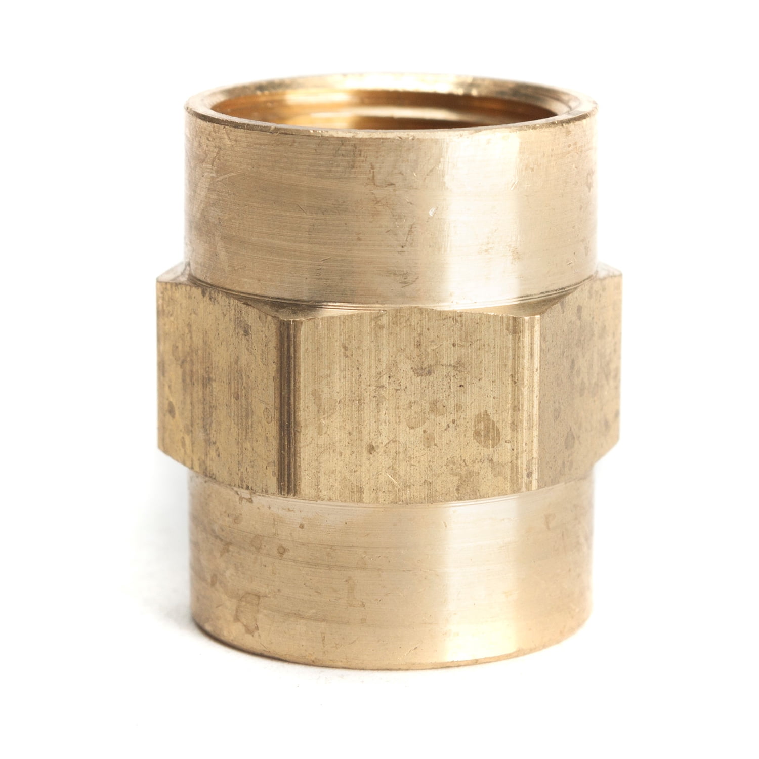 LTWFITTING Brass Pipe Fitting Coupling Coupler 1/2 x 1/2 Inch Female ...