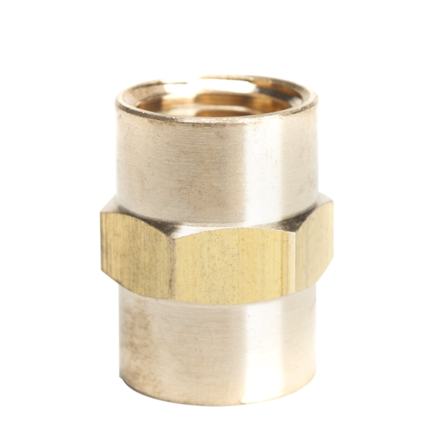 LTWFITTING Brass Pipe Fitting Coupling Coupler 1/4 x 1/4 Inch Female ...
