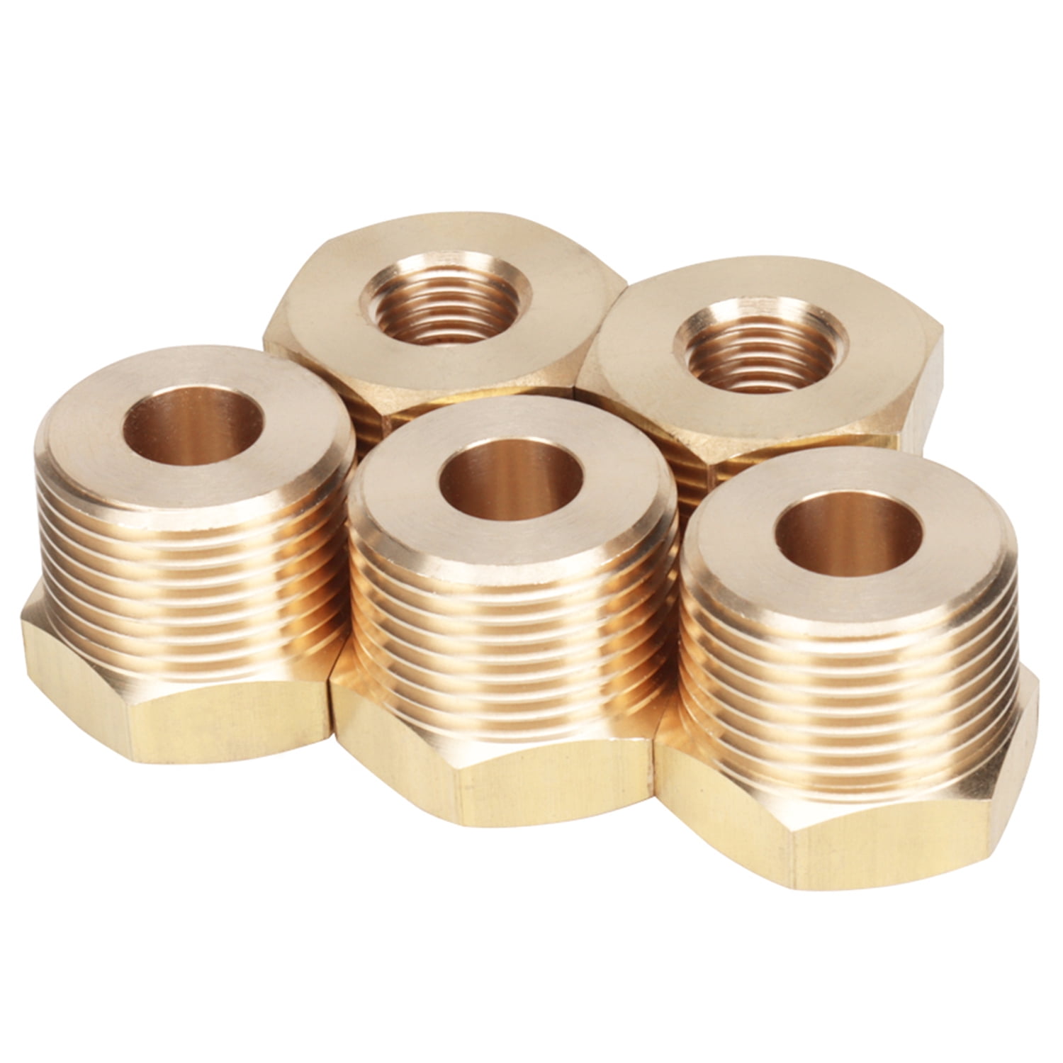 LTWFITTING Brass Pipe Hex Bushing Reducer Fittings 3/4 Inch Male x 1/4 ...